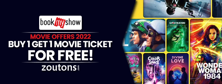 Bookmyshow Offers & Coupons | Buy 1 Get 1 Free Movie Tickets January 2023