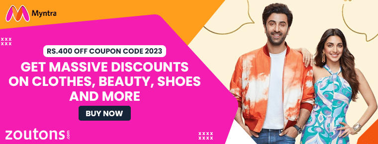 Myntra Rs.400 Off Coupon Code (September 2023): Get Massive Discounts ...