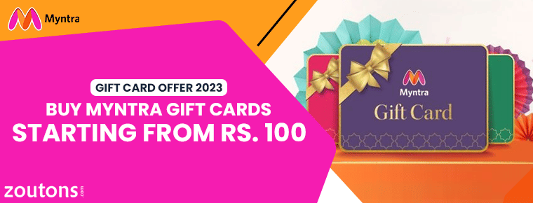 Myntra Gift Card Offer (August 2023) | Buy Myntra Gift Cards Starting ...
