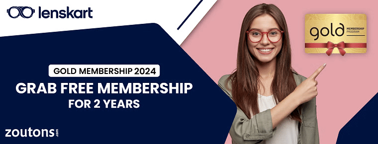 Lenskart Gold Membership Coupon | Free Membership For 2 Years Exclusively