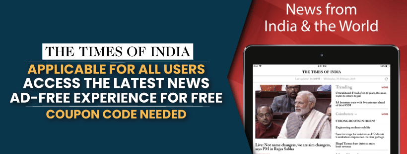 Times Of India Newspaper Subscription Offer | November 2022 | Rs.370 ...