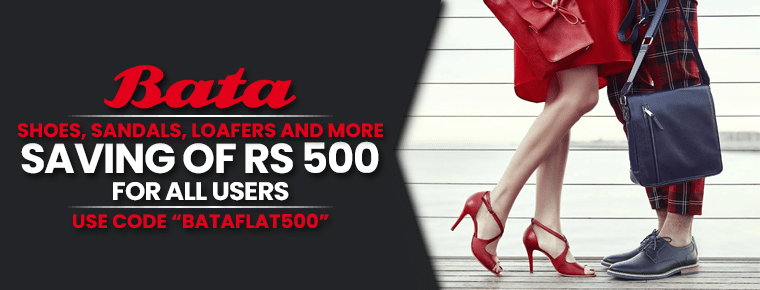 Bata Offers & Coupons : Minimum 50% Off Offers September 2022