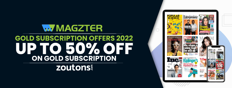 Magzter Coupons & Offers: Up to 60% Off | August 2022 Promo Codes
