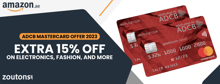 Amazon ADCB Mastercard Offer 2023 | Extra 15% Off On Electronics ...
