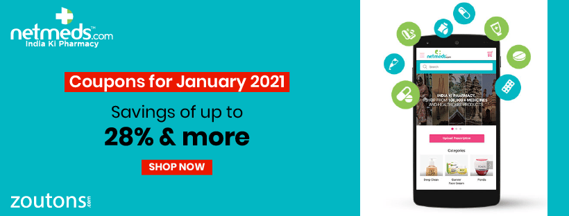 Netmeds Coupons & Offers: Flat 40% Off Promo Code August 2022