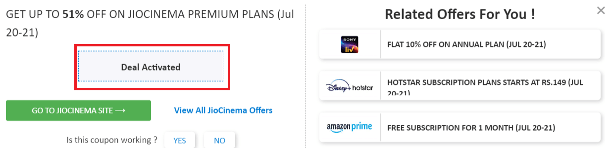 JioCinema Promo Codes & Offers: Plans start at Rs.29 December 2025