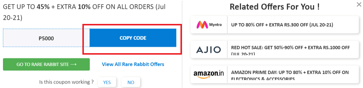 Rare Rabbit Coupon Codes & Offers: Up to 45% Off December 2025