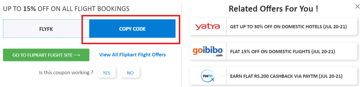 Flipkart Flight Promo Codes: Up To Rs.25,000 Off December 2025