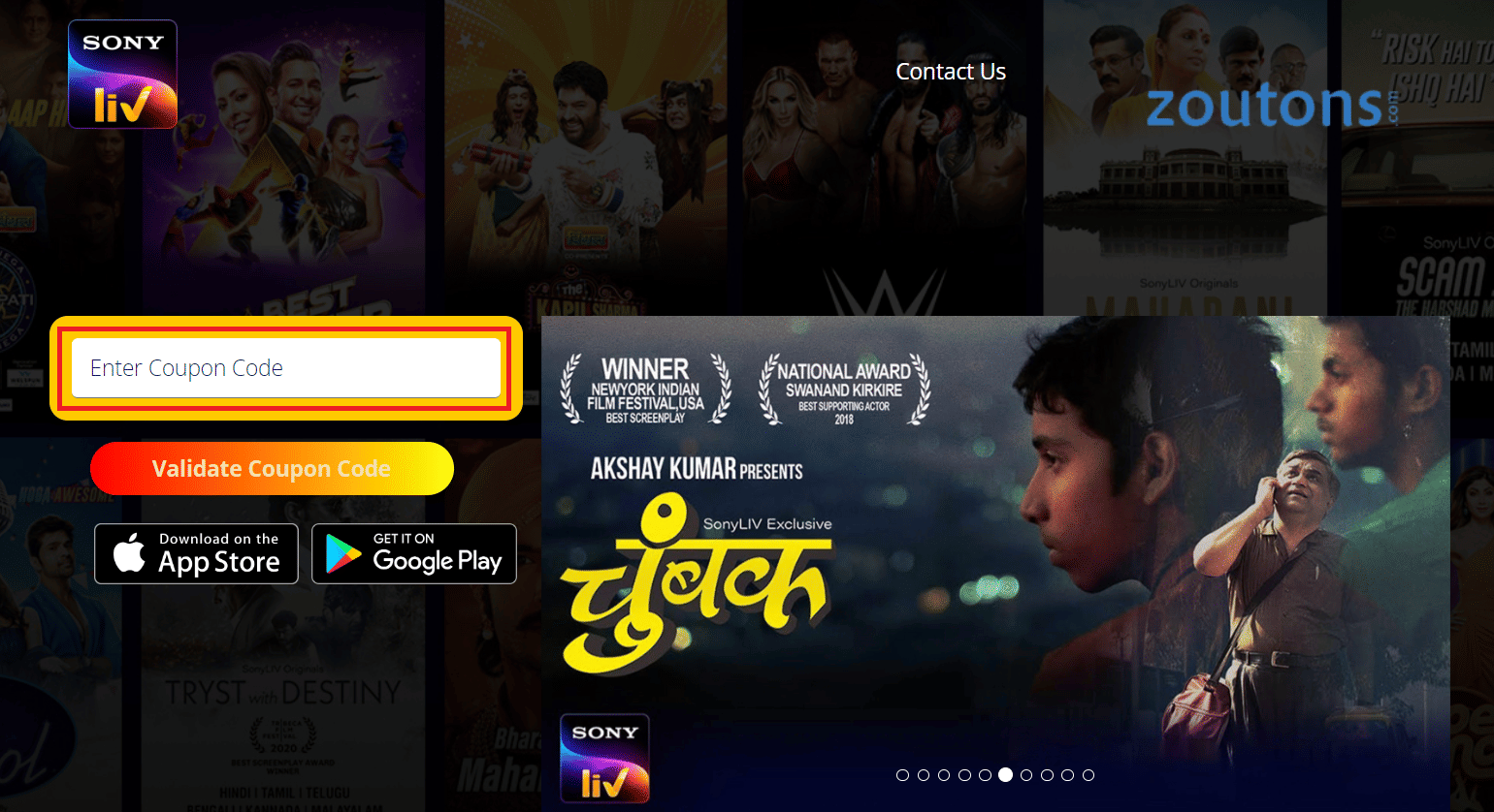 SonyLIV Promo Codes & Coupons: Up to 20% Off December 2025