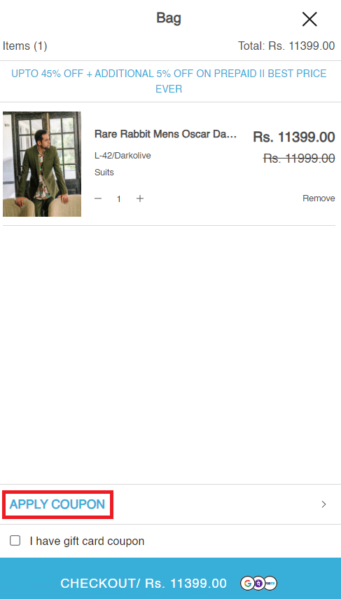 Rare Rabbit Coupon Codes & Offers: Up to 45% Off December 2025