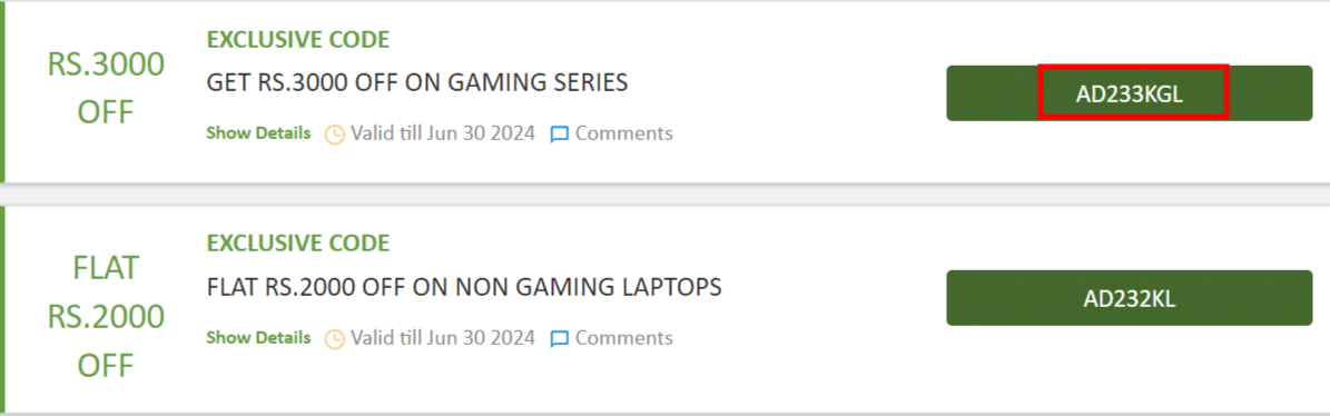 Acer Discount Codes: Up to 57% off + Extra Rs.3000 off December 2025