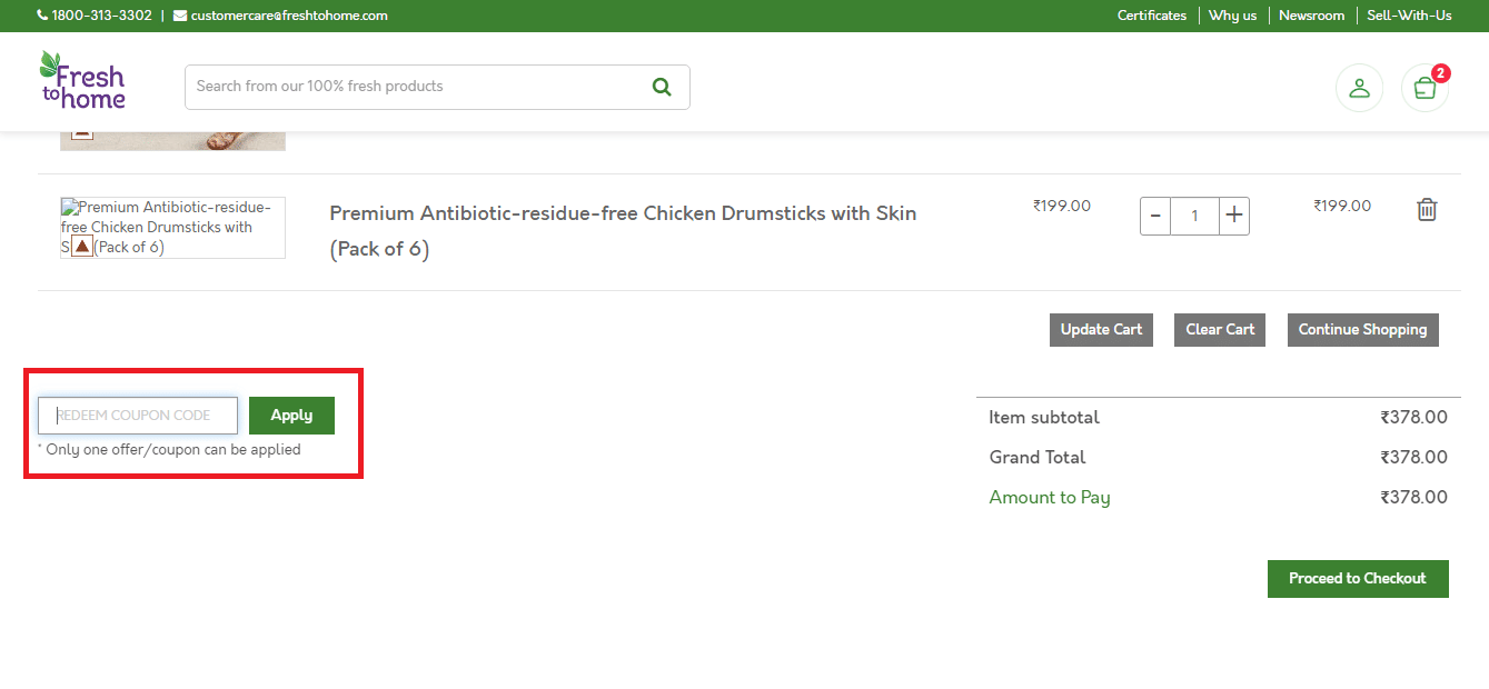 FreshToHome Coupons & Offers: Up to Rs.300 Cashback Coupon Codes May 2024