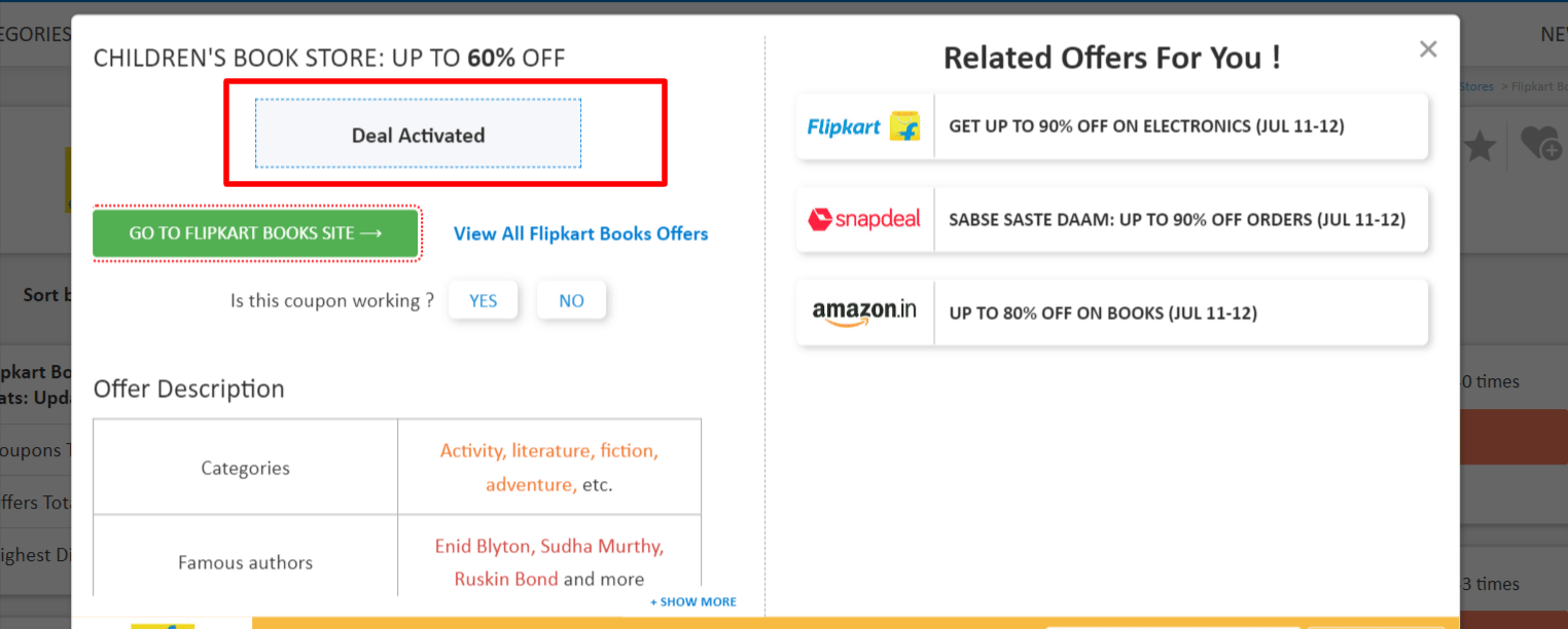 Flipkart Books Coupons & Offers: Up to 90% Off December 2025