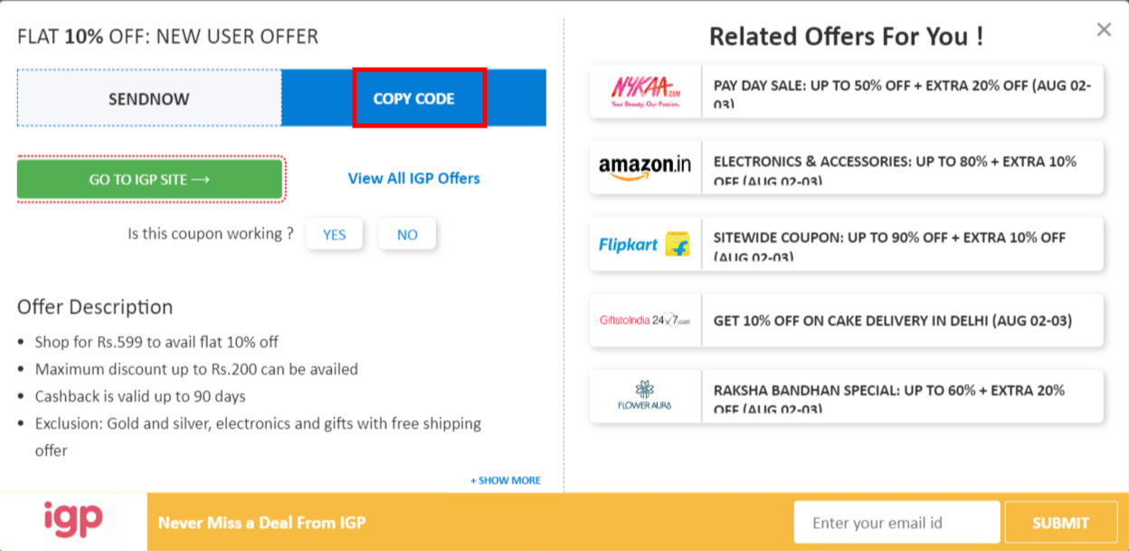 IGP Promo Codes & Coupons: Get 60% + 20% Off January 2026
