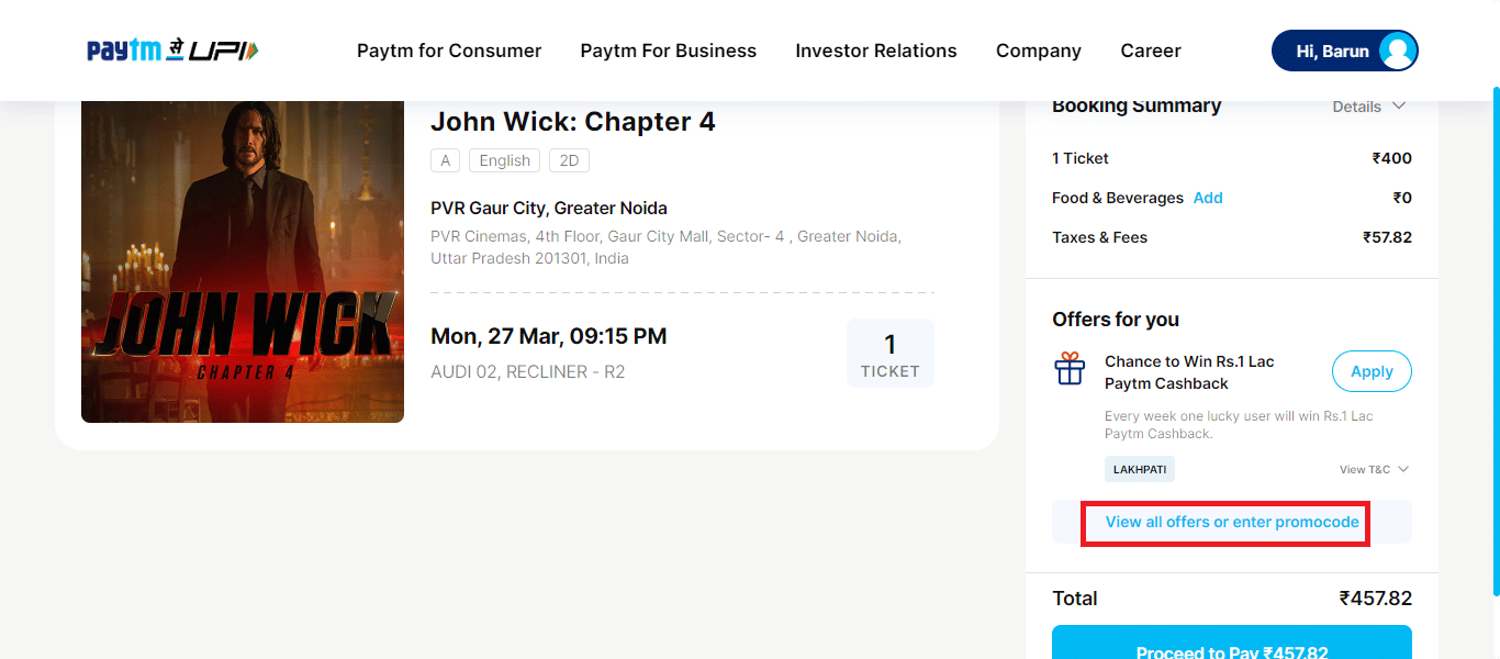 Paytm Movies Coupons & Offers: Get 50% Off Promo Codes December 2025