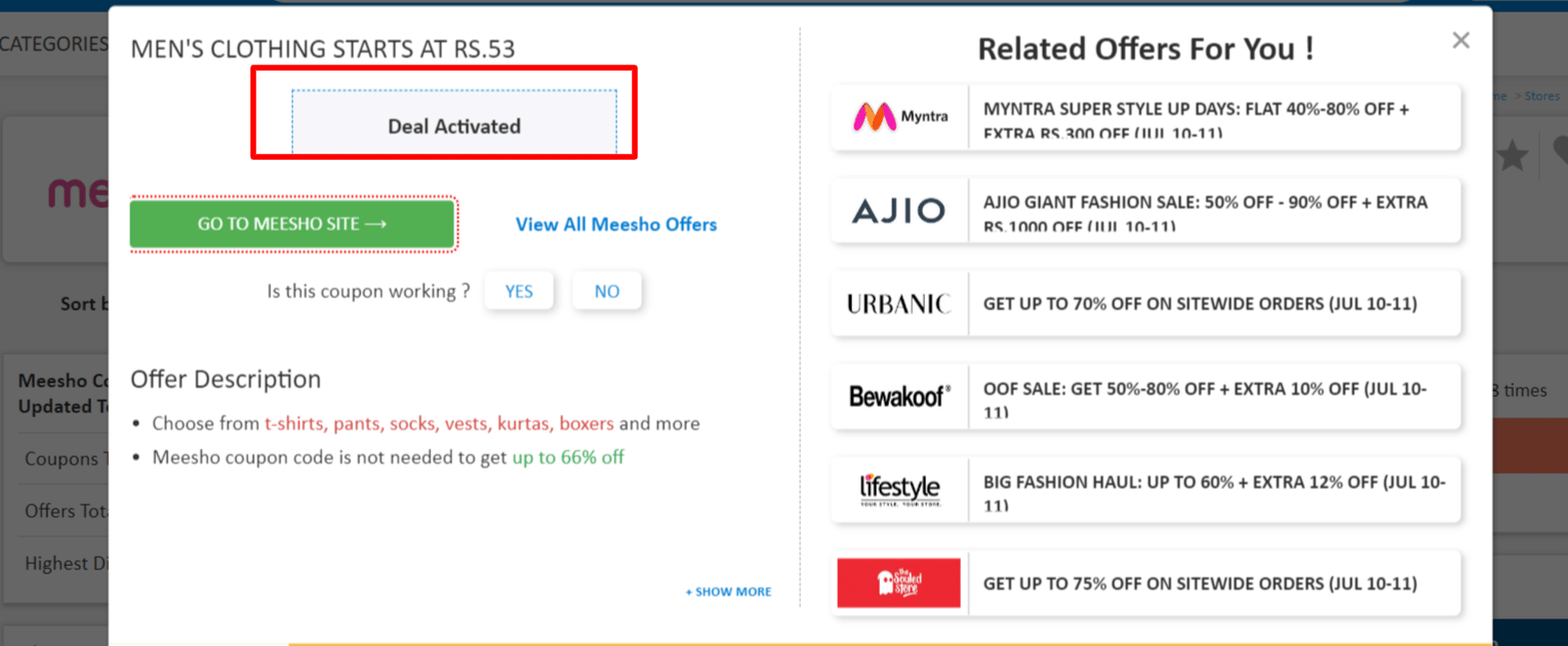 Meesho Coupon Codes & Offers For January 2026