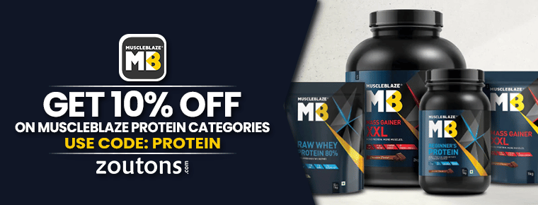 MuscleBlaze Coupons & Offers: Up To 70% Off Coupon Codes January 2023