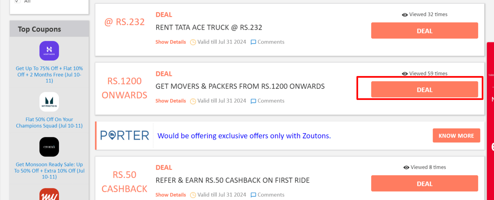 Porter Discount Codes Feb 2025 | Best Deals on Rides & More