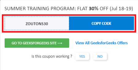 GeeksforGeeks Coupons: Up to 57% Discount November 2025