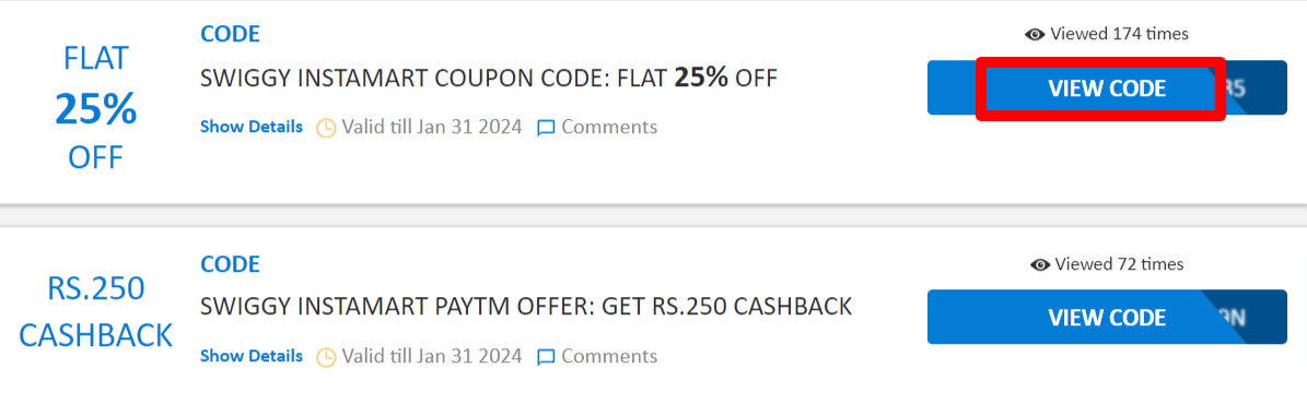 Swiggy Instamart Coupons & Offers: Get 80% Off June 2024