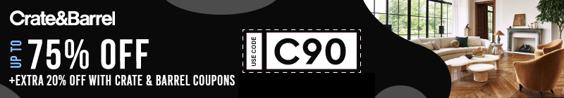 Crate and Barrel Coupons, Offers & Discounts:Up to 75%+ Extra 15% Off ...