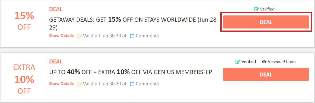 Booking.com Promo Codes: Upto 40%+10% Off December 2025