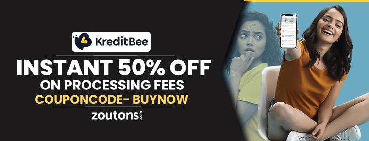 KreditBee Coupons: Get 50% Off On Processing Fees July 2023