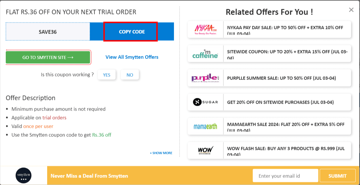 Smytten Coupons & Promo Codes November 2025 – Save Big on Beauty ...