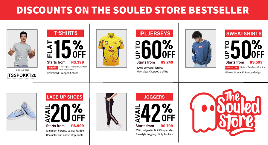 The Souled Store Offer & Coupons: Get 70% Off September 2023 Coupon Codes